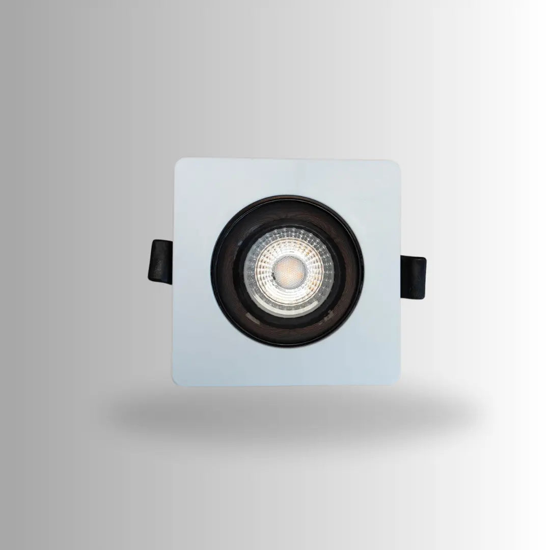 GU10 fixture White/black 1 | Tiltable and oriented Square – Livolo ...